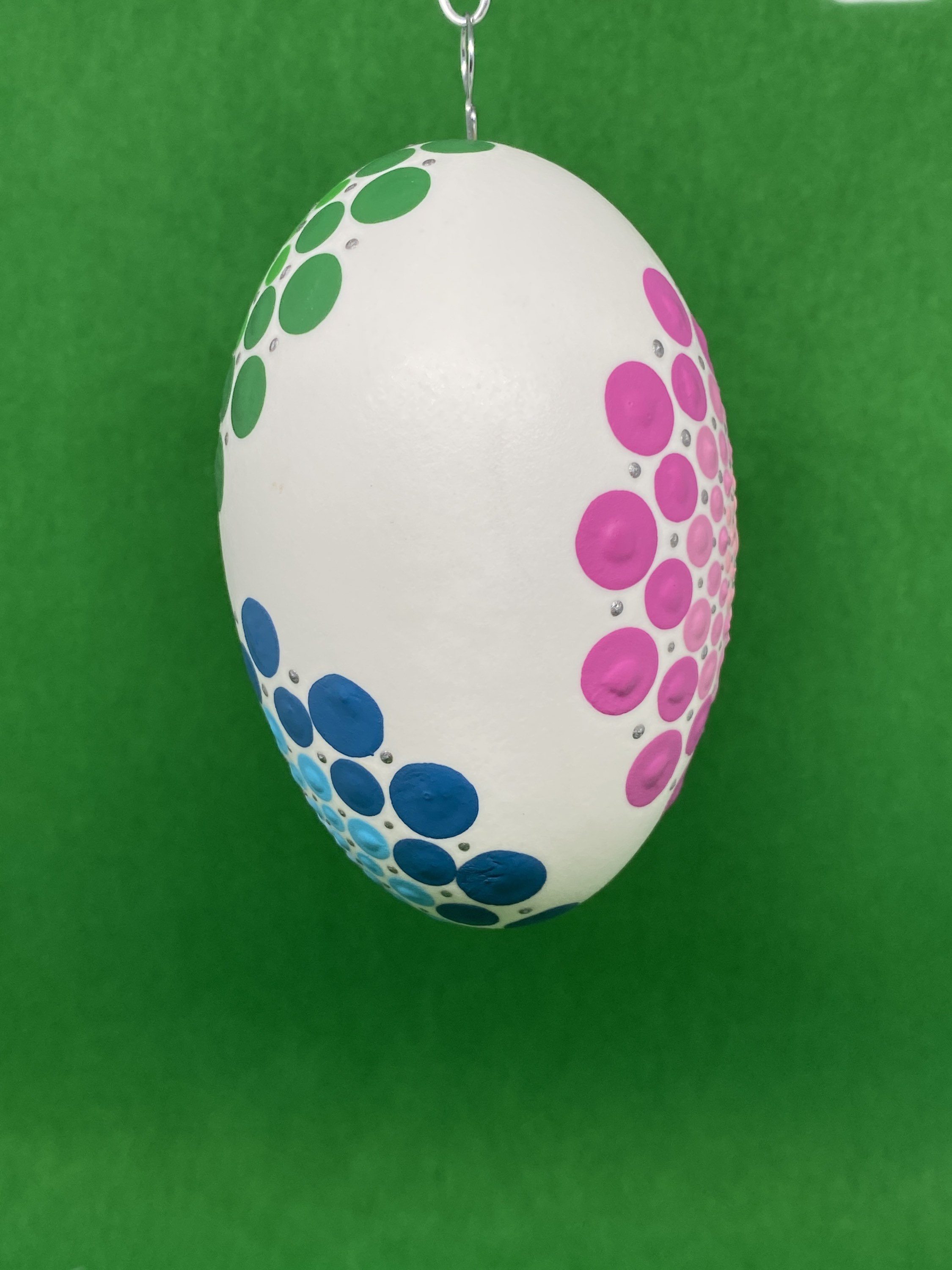 Mandala Easter egg painted egg dot painting unique | Etsy