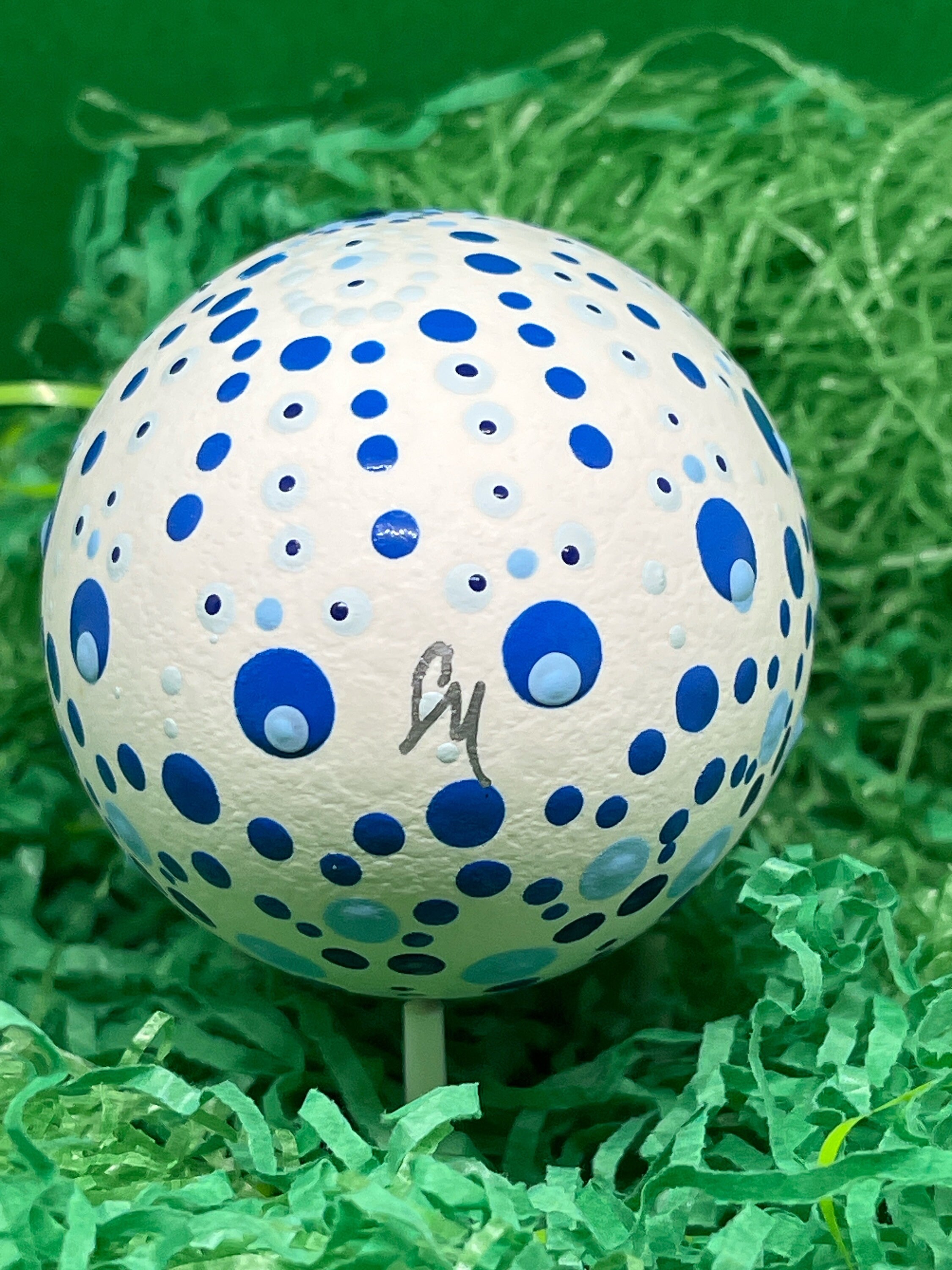 Mandala Easter Egg, Painted Egg, Dot Painting, Unique - Etsy