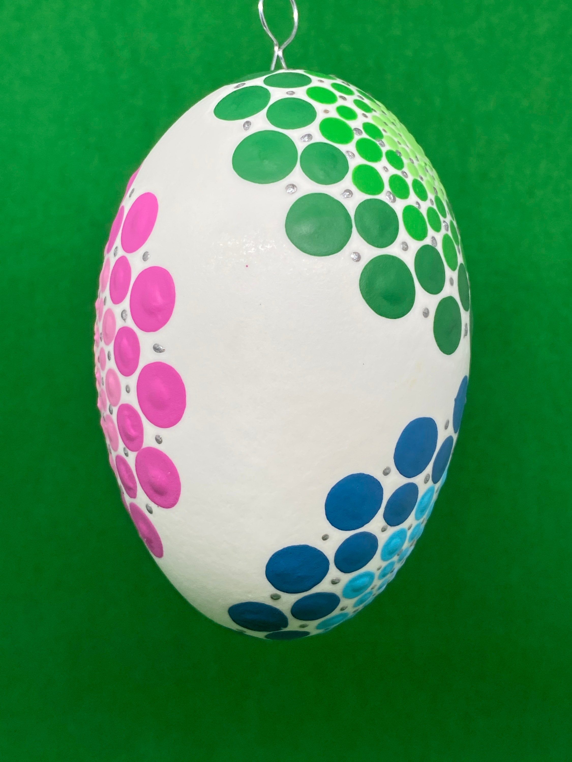 Mandala Easter Egg Painted Egg Dot Painting Unique - Etsy UK