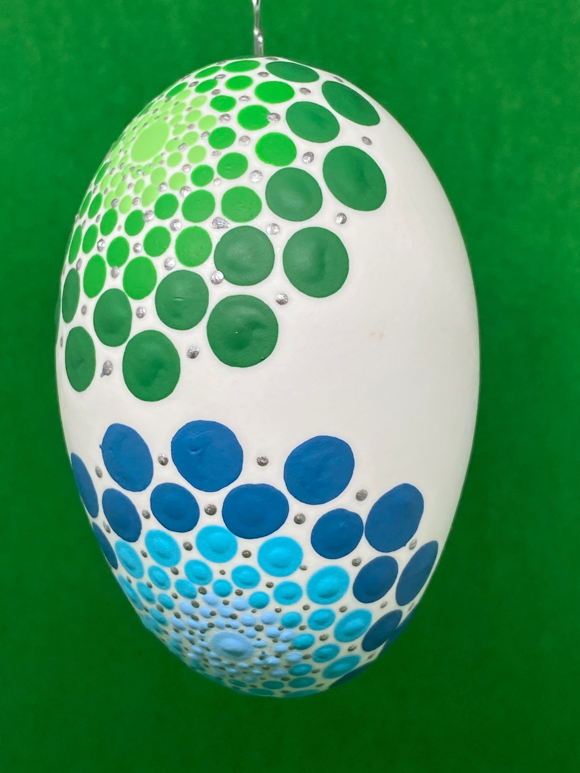 Mandala Easter Egg Painted Egg Dot Painting Unique - Etsy UK