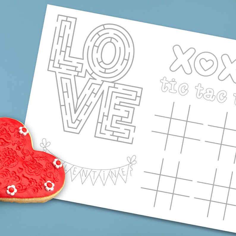 Kids Valentine's Printables, Holiday Activity Sheets, Classroom ...