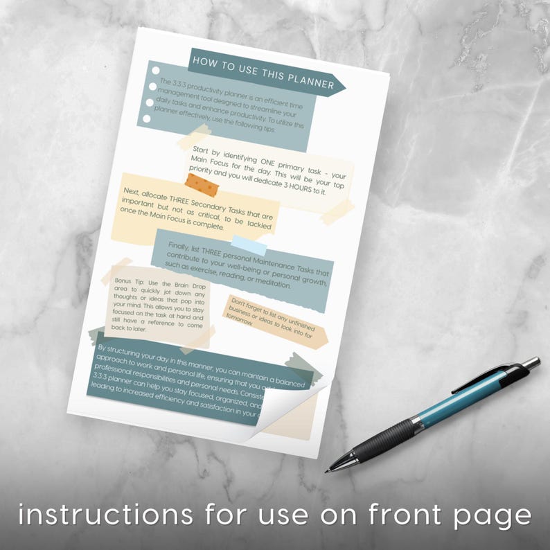 Productivity Planner for Students, Study Planner for Procrastinators ...