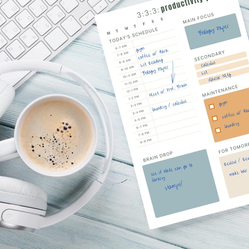 Productivity Planner for Students, Study Planner for Procrastinators ...