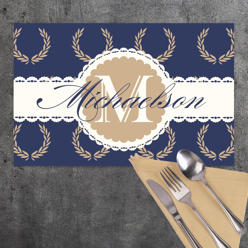 Personalized Disposable Paper Placemat Set, Placemat Peel Top Pad ...