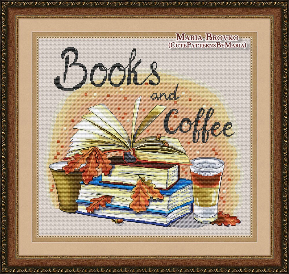 Cross Stitch Pattern books and Coffee DMC Chart - Etsy UK