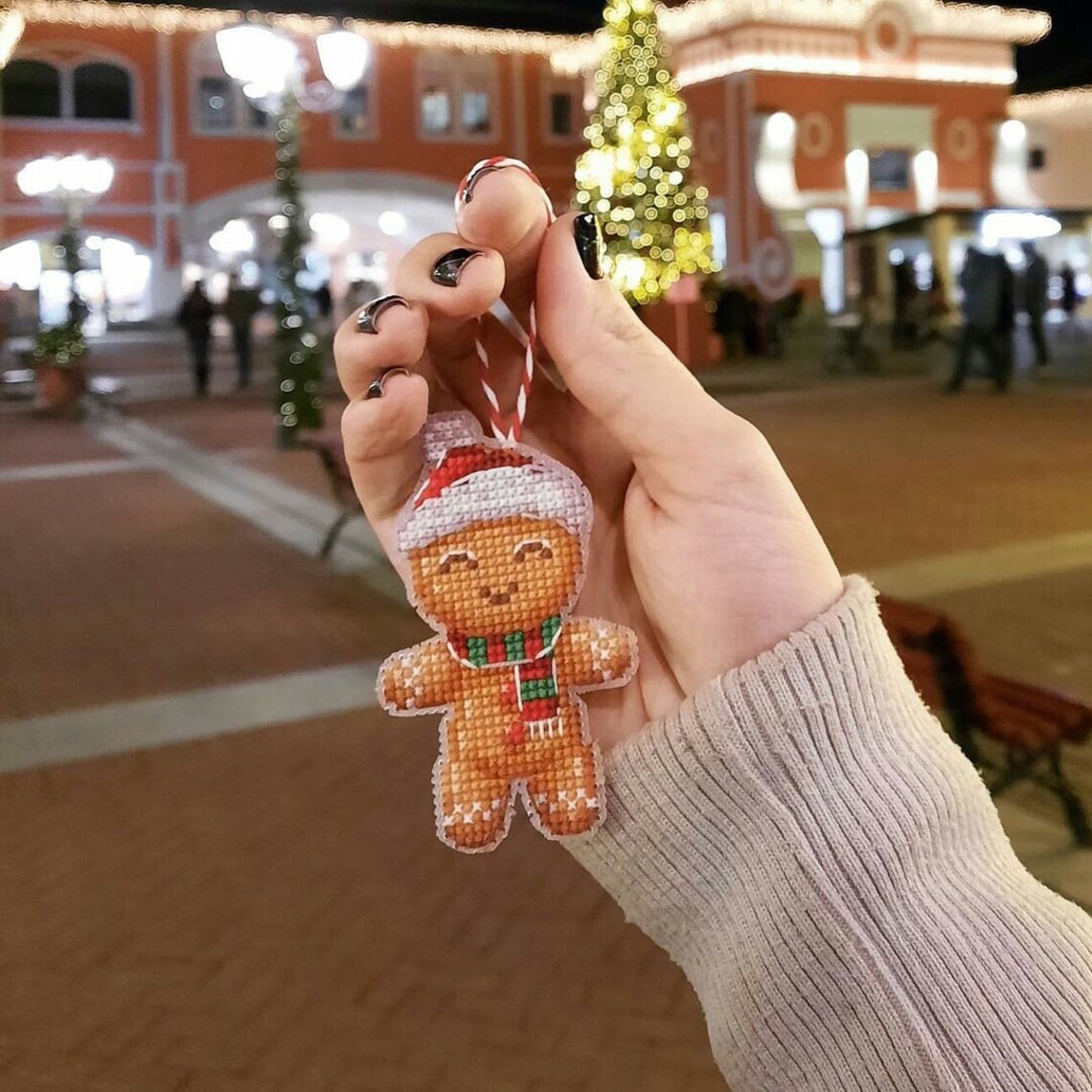 Cross Stitch Pattern gingerbread Man Number 1 DMC - Etsy