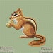 Cross Stitch Pattern chipmunk DMC Chart Needlepoint Embroidery ...