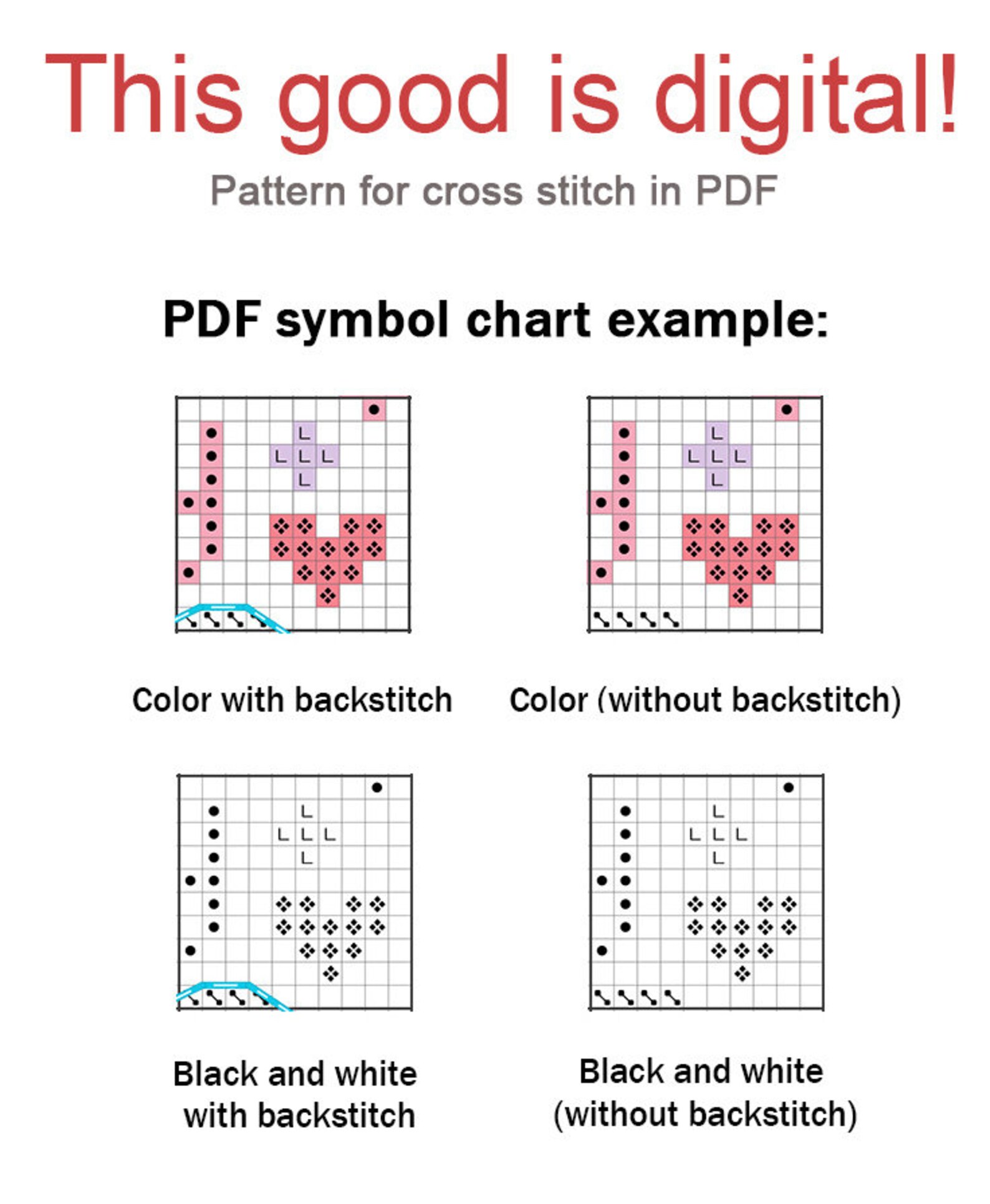 Cross Stitch Pattern purple Iris DMC Chart | Etsy