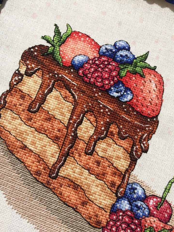 Cross Stitch Pattern a Piece of Cake DMC Chart - Etsy