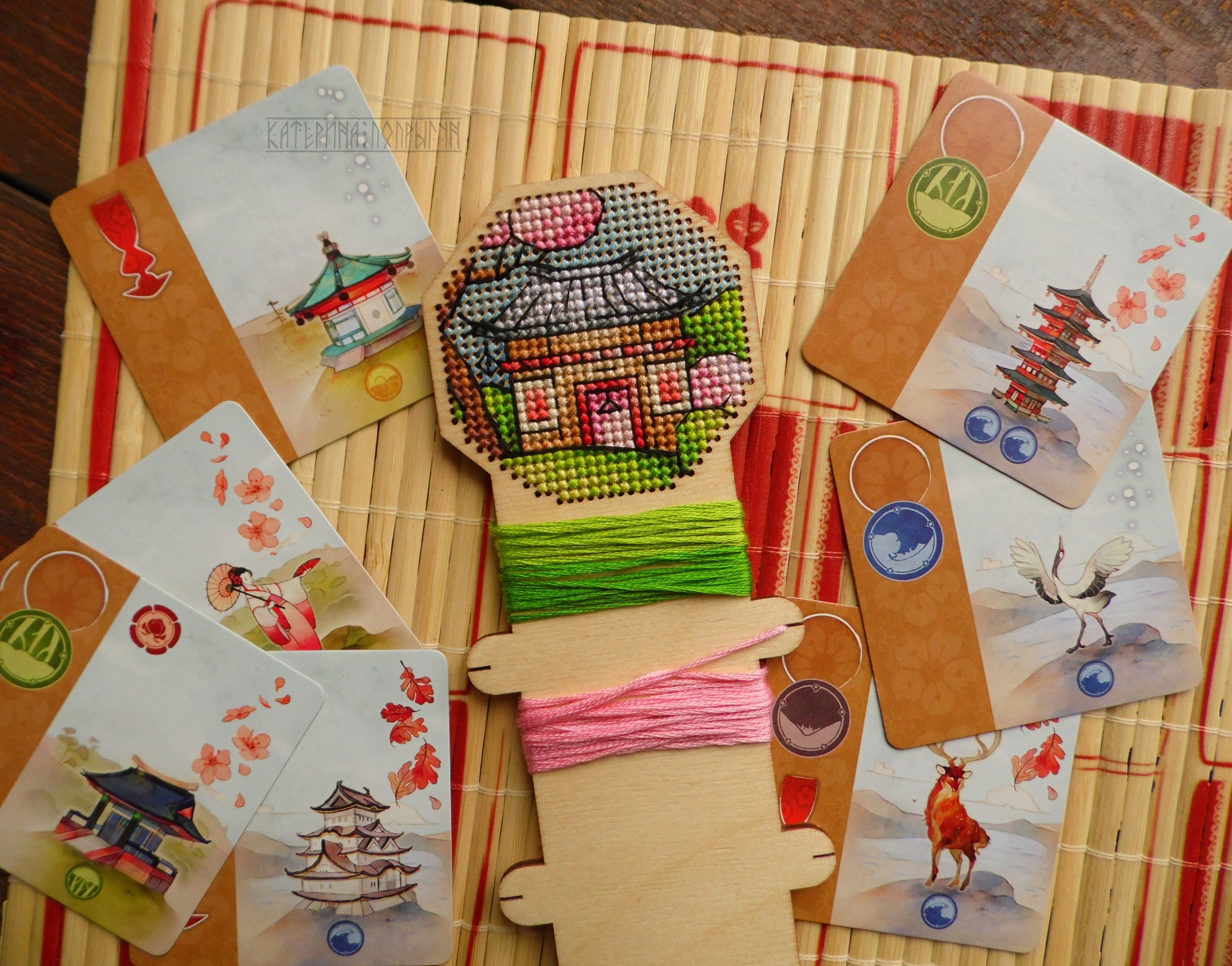 Cross Stitch Pattern Miniature Japan DMC Cross Stitch Chart Needlepoint ...