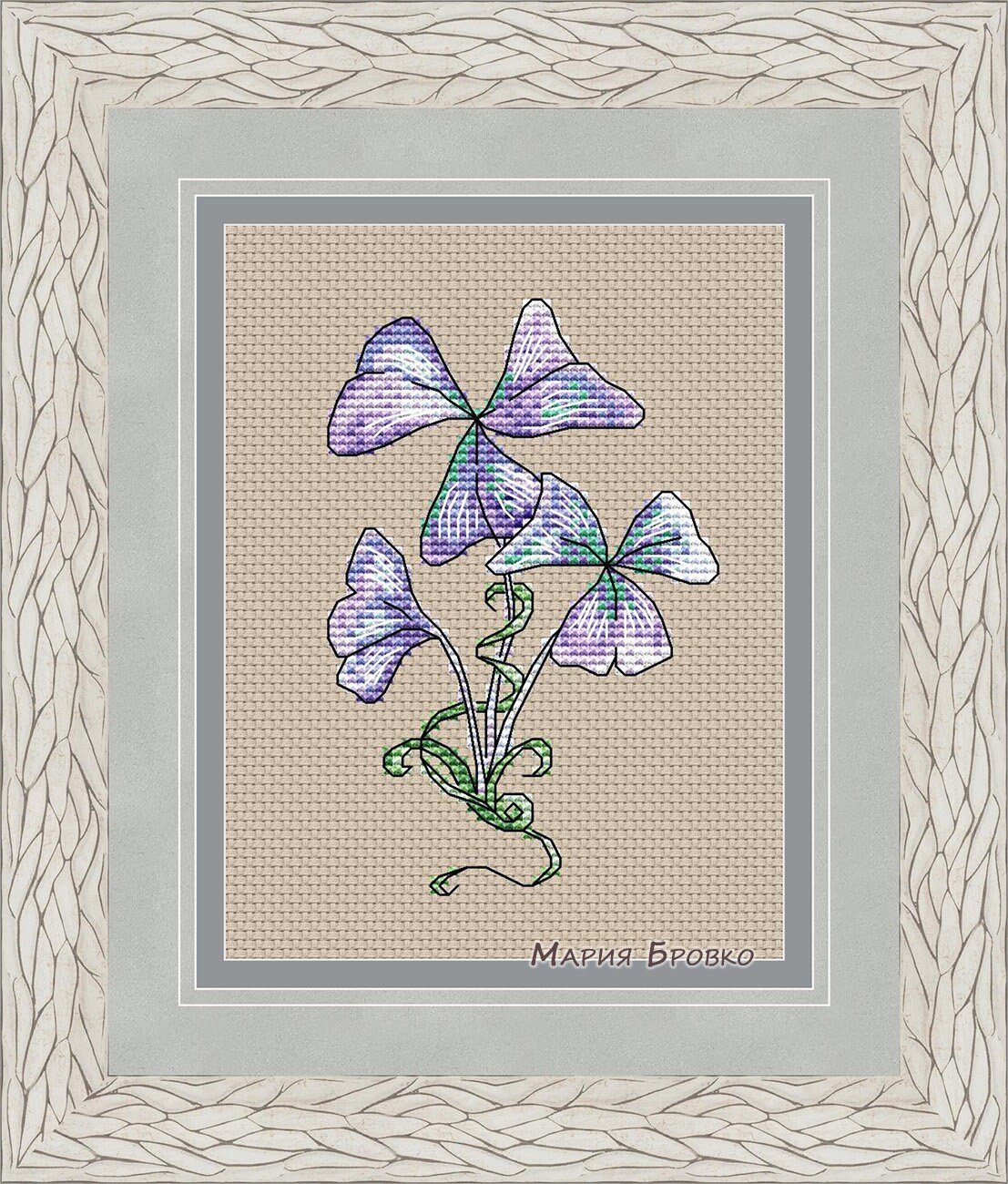 Cross Stitch Pattern trefoil DMC Cross Stitch | Etsy