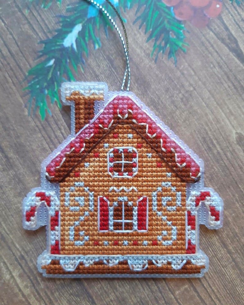 Cross Stitch Pattern Gingerbread House #3 DMC Chart Embroidery ...