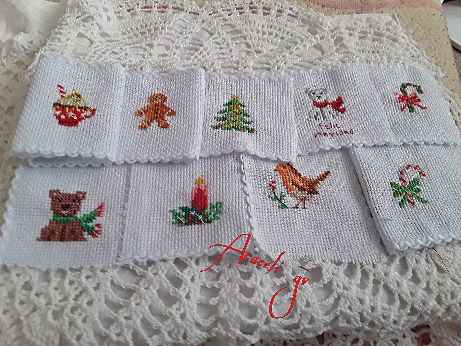 Cross Stitch Pattern Christmas Sampler DMC Embroidery Chart Printable ...