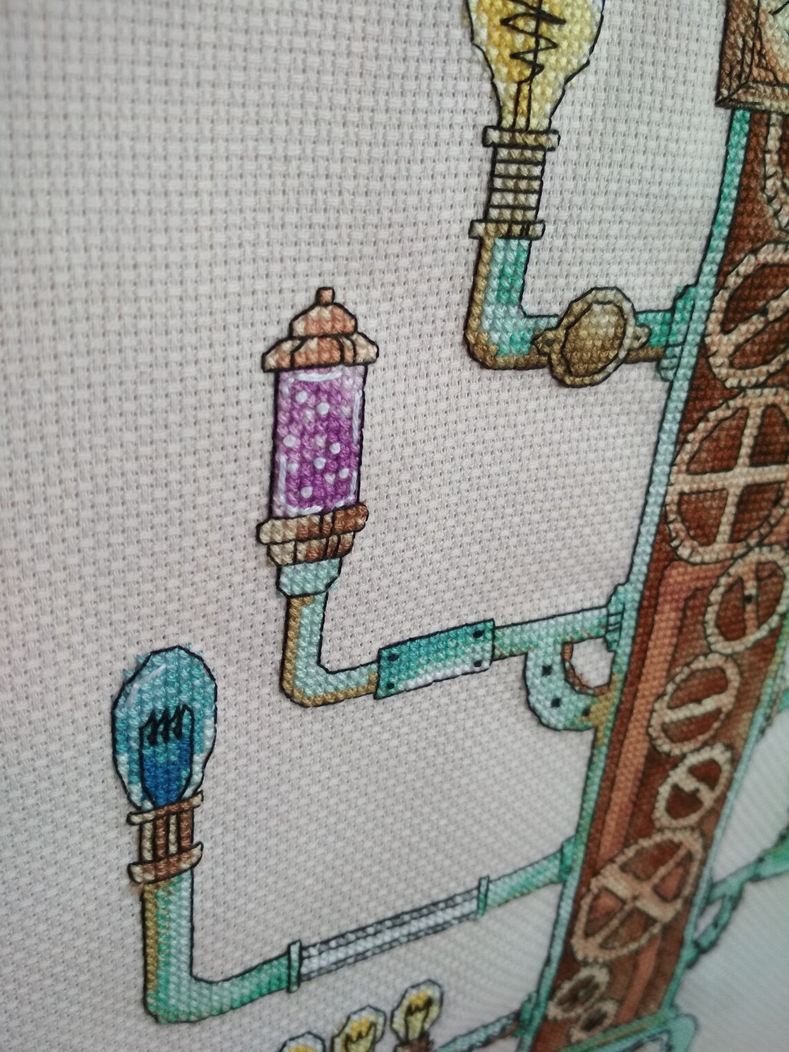 Cross Stitch Pattern Steampunk Christmas tree DMC | Etsy