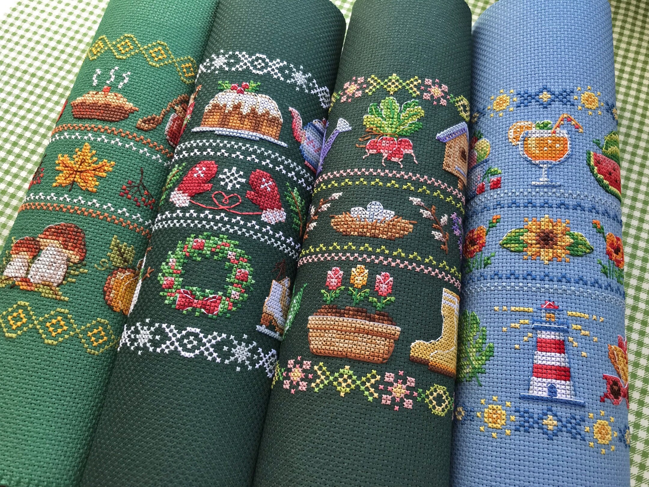 20% off All "lovely Seasons" Samplers - DMC Chart Needlepoint Pattern ...
