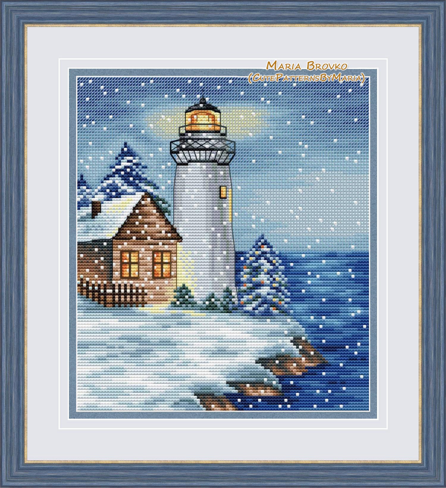 Kits & How To Lighthouse Cross Stitch Pattern PDF Instant Download Easy ...