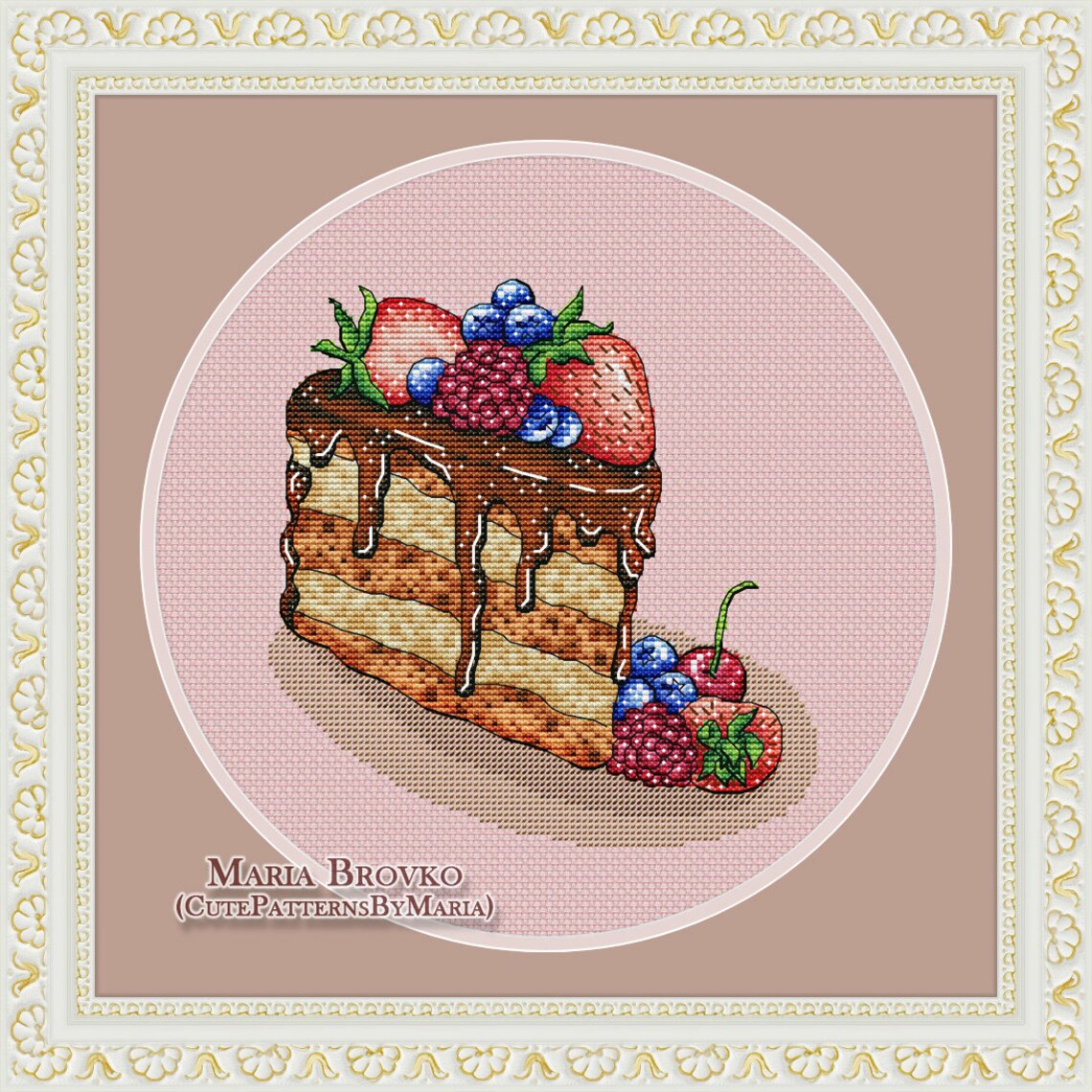 Cross Stitch Pattern a Piece of Cake DMC Chart - Etsy