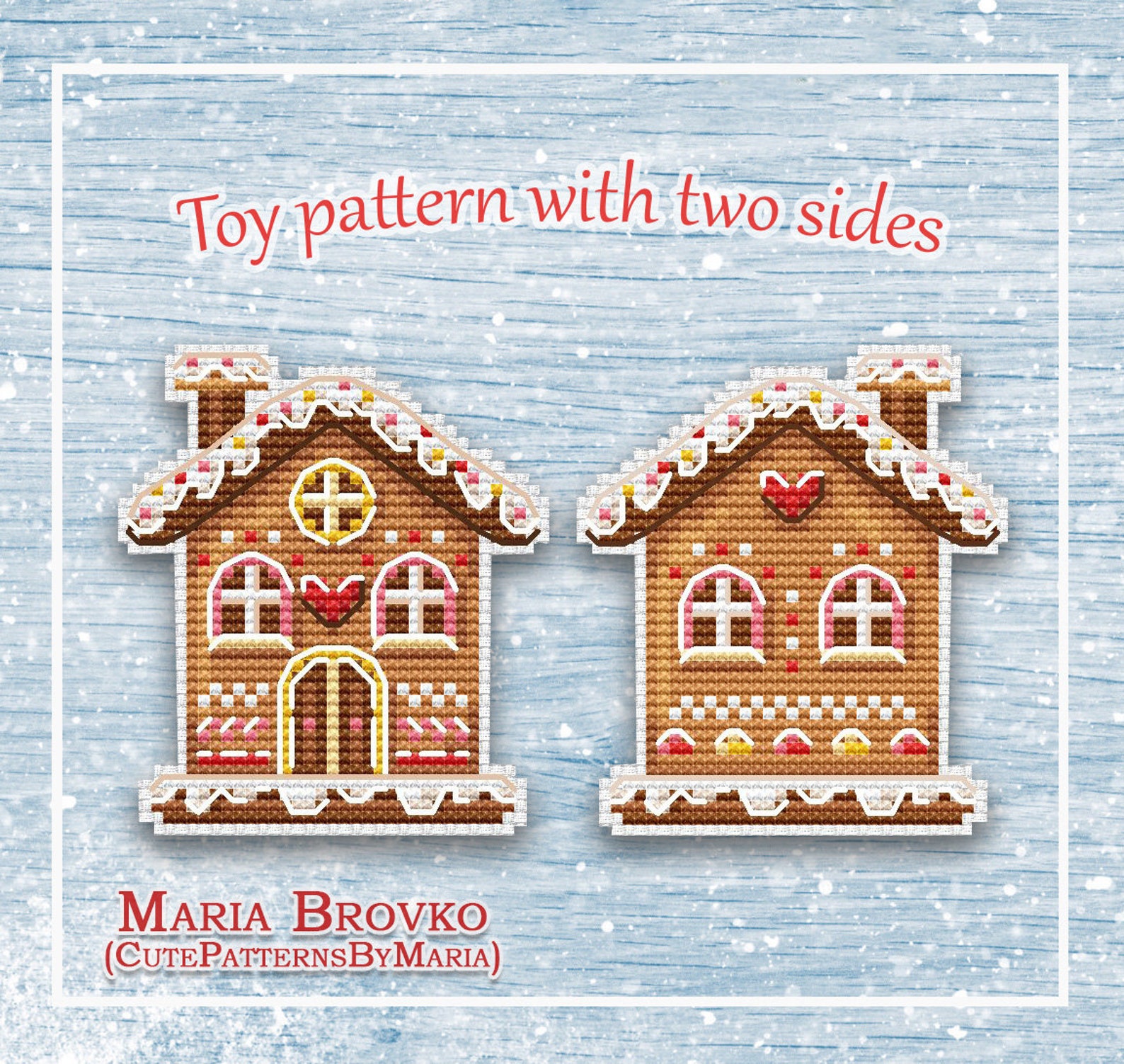 Cross Stitch Pattern gingerbread House 1 DMC - Etsy