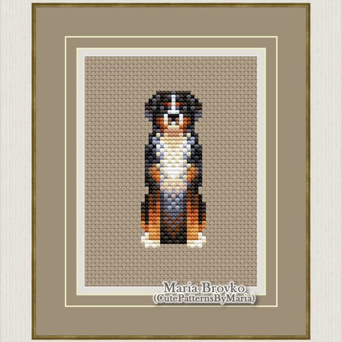 Cross Stitch Pattern st. Bernard dog DMC Cross - Etsy