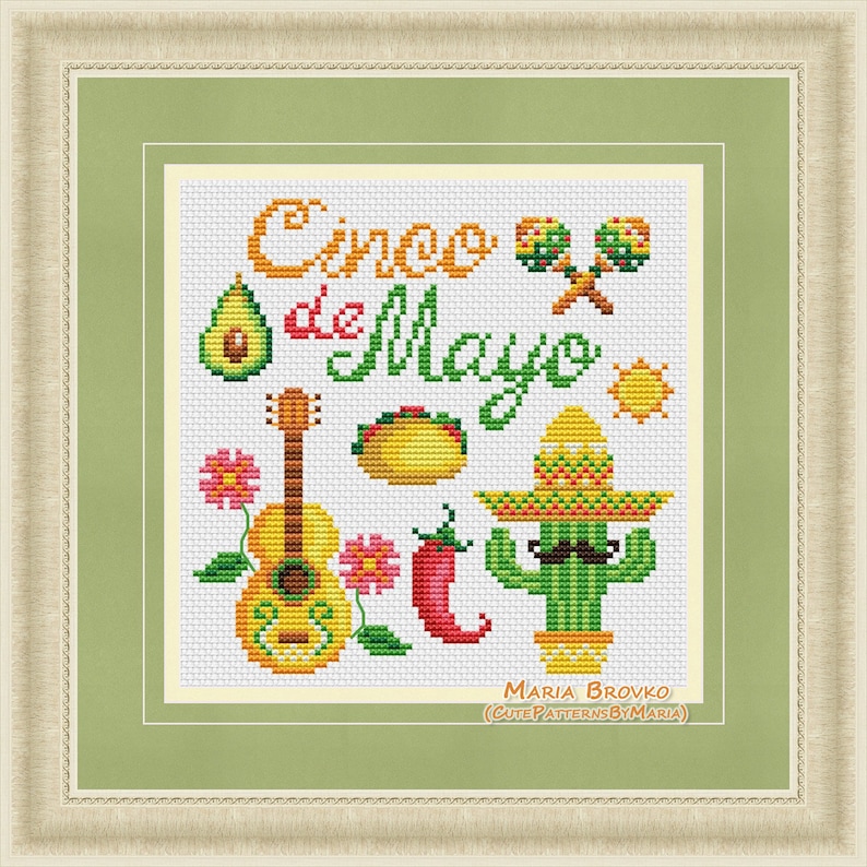 Cross Stitch Pattern mexican Series Part 2 DMC - Etsy