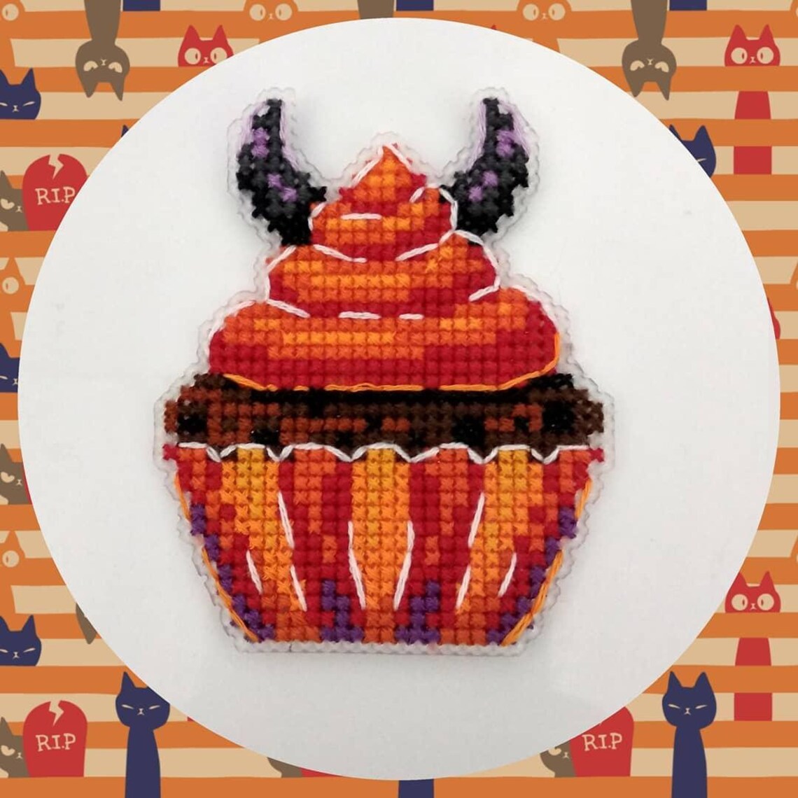 Cross Stitch Pattern devil Cake DMC Cross Stitch - Etsy