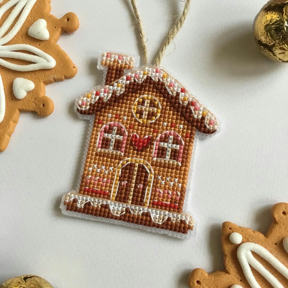 Cross Stitch Pattern gingerbread House 1 DMC - Etsy
