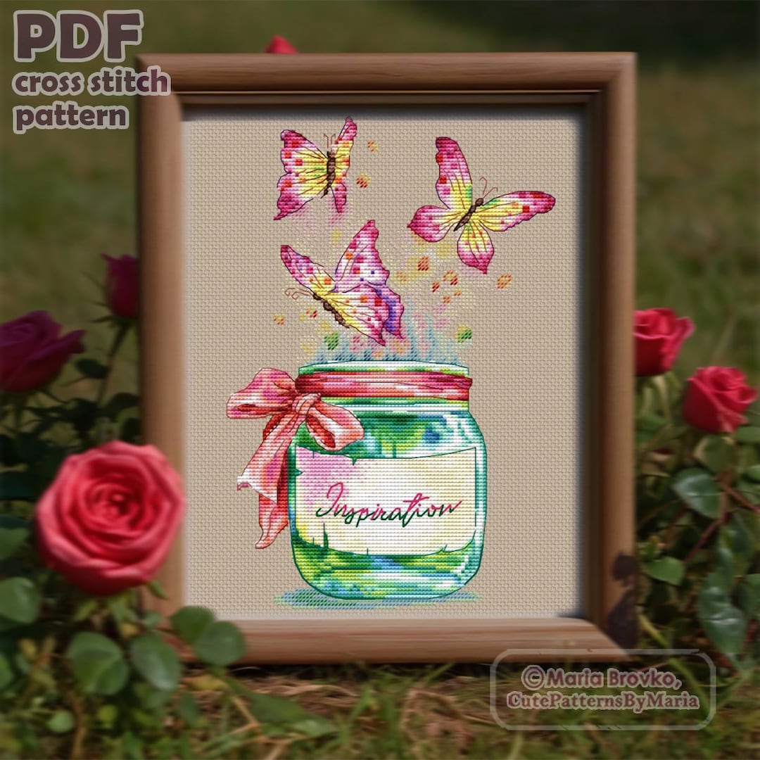 Cross Stitch Pattern "inspiration" DMC Cross Stitch Embroidery Chart ...