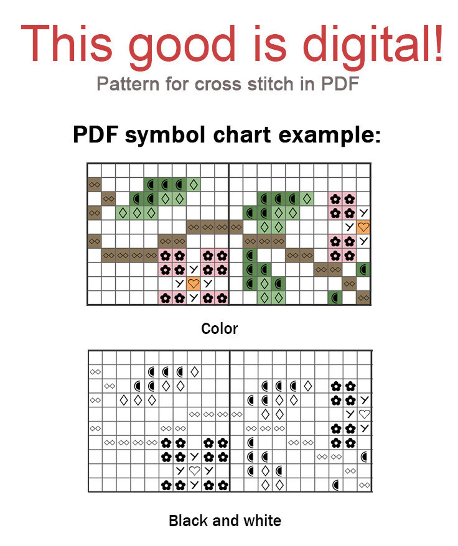 Cross Stitch Pattern Rainbow Avocado LGBT Pride DMC Chart Printable PDF ...