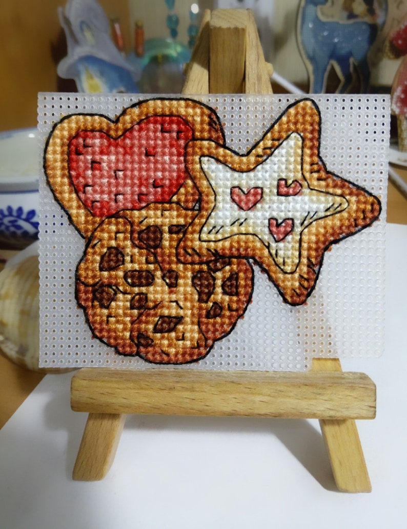 Cross Stitch Pattern cookies DMC Chart Needlepoint | Etsy