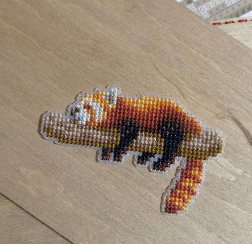 Cross Stitch Pattern red Panda DMC Chart | Etsy UK