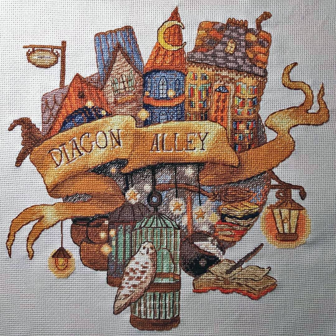 Cross Stitch Pattern Witchcraft & Wizardry Shop DMC Chart Embroidery ...