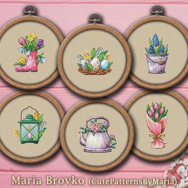 Spring Cross Stitch - Etsy