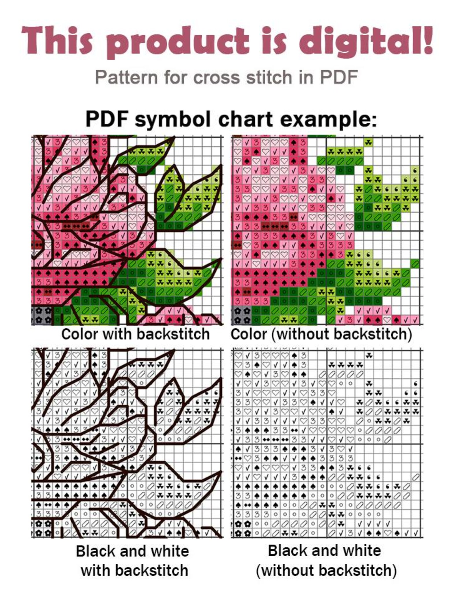 Cross Stitch PDF Pattern Pride and Prejudice DMC Chart Printable ...