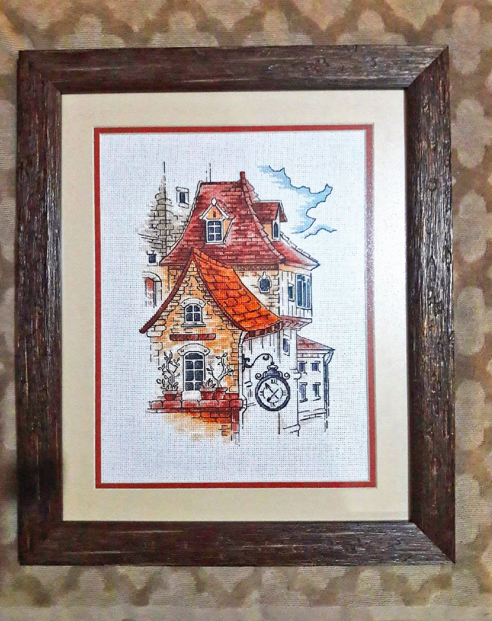 Cross Stitch Pattern Old Town DMC Chart Embroidery Printable PDF ...