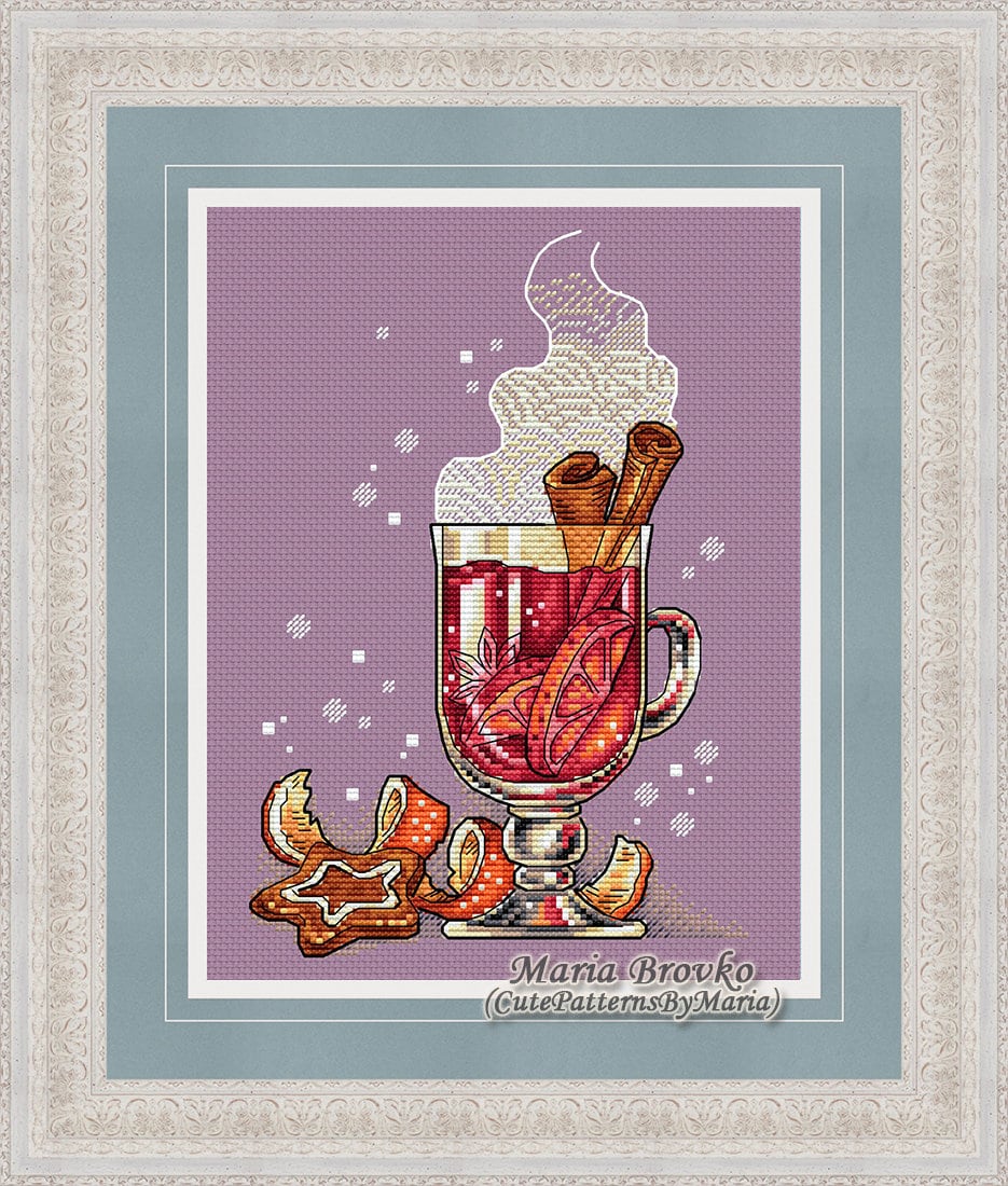 Craft Supplies & Tools Patterns Cross Stitch Pattern Taste of winter ...