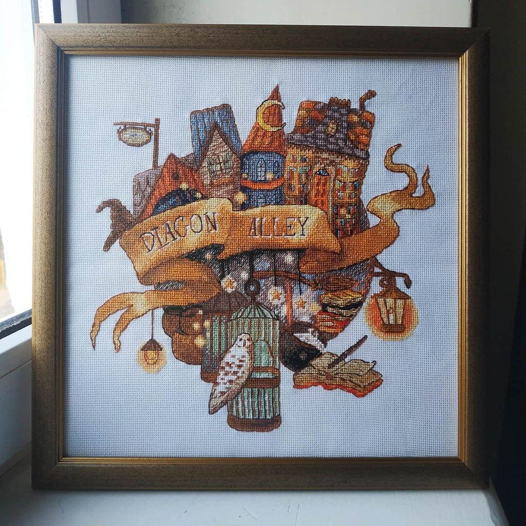 Cross Stitch Pattern Witchcraft & Wizardry Shop DMC Chart Embroidery ...