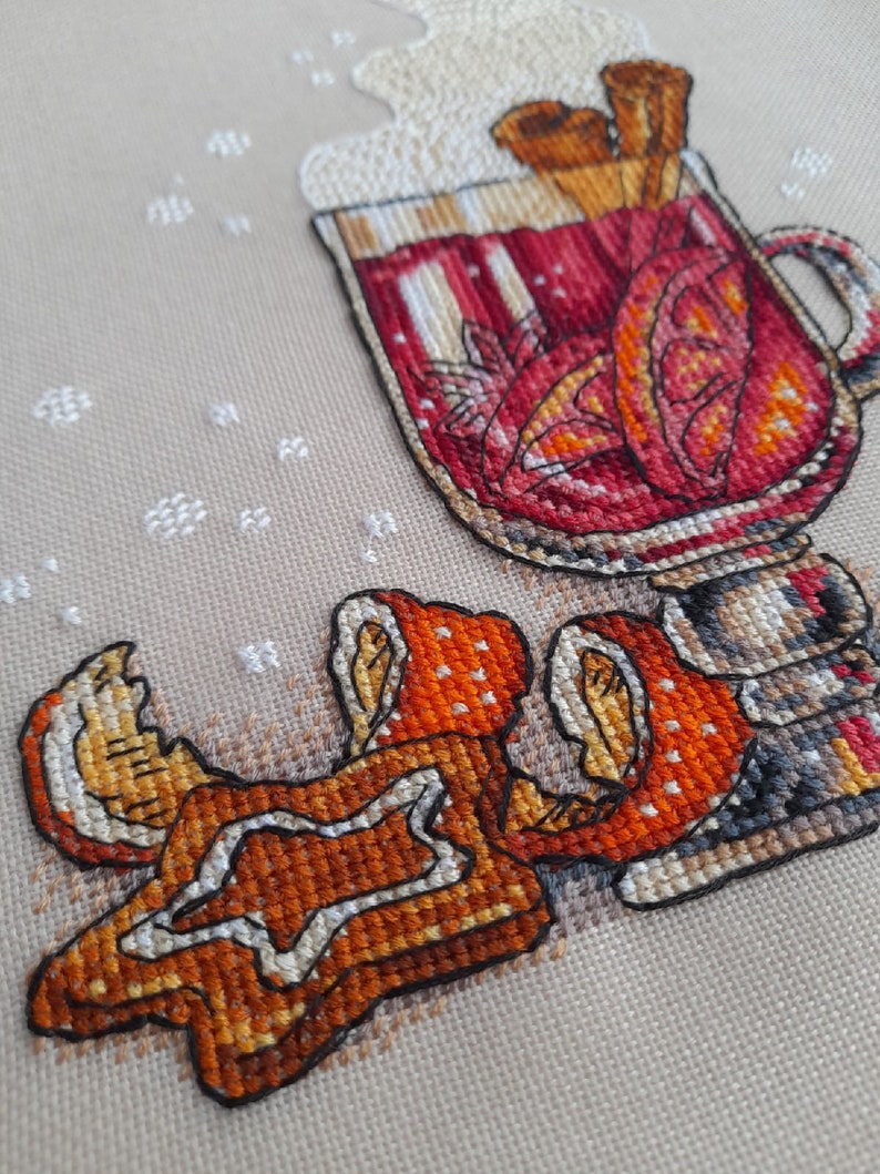 Cross Stitch Pattern Taste of Winter Holidays DMC Chart | Etsy