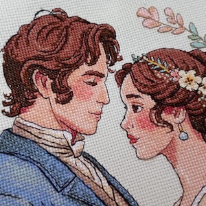 Cross Stitch PDF Pattern Pride and Prejudice DMC Chart Printable ...