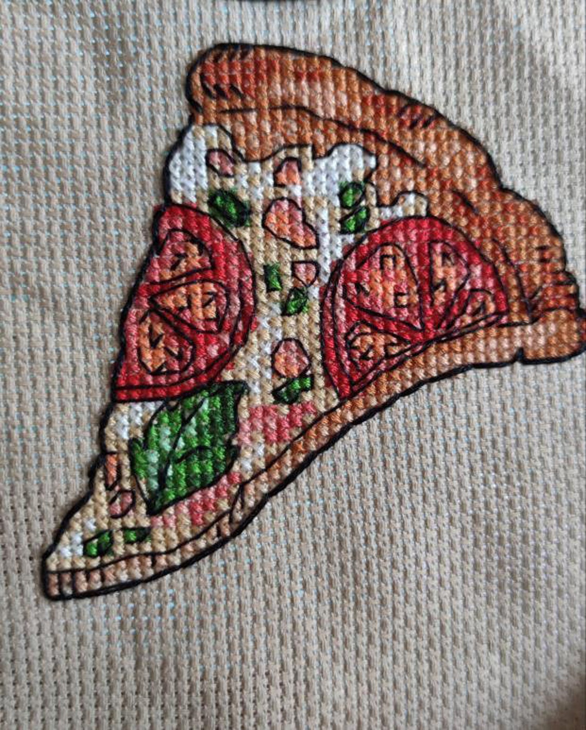 Cross Stitch Pattern pizza DMC Chart Needlepoint - Etsy