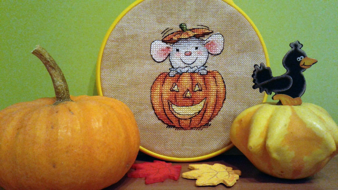 Cross Stitch Pattern merry Mice DMC Cross Stitch | Etsy