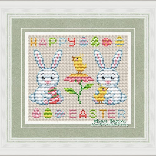 Cross Stitch Pattern dutch Rabbit DMC Chart - Etsy