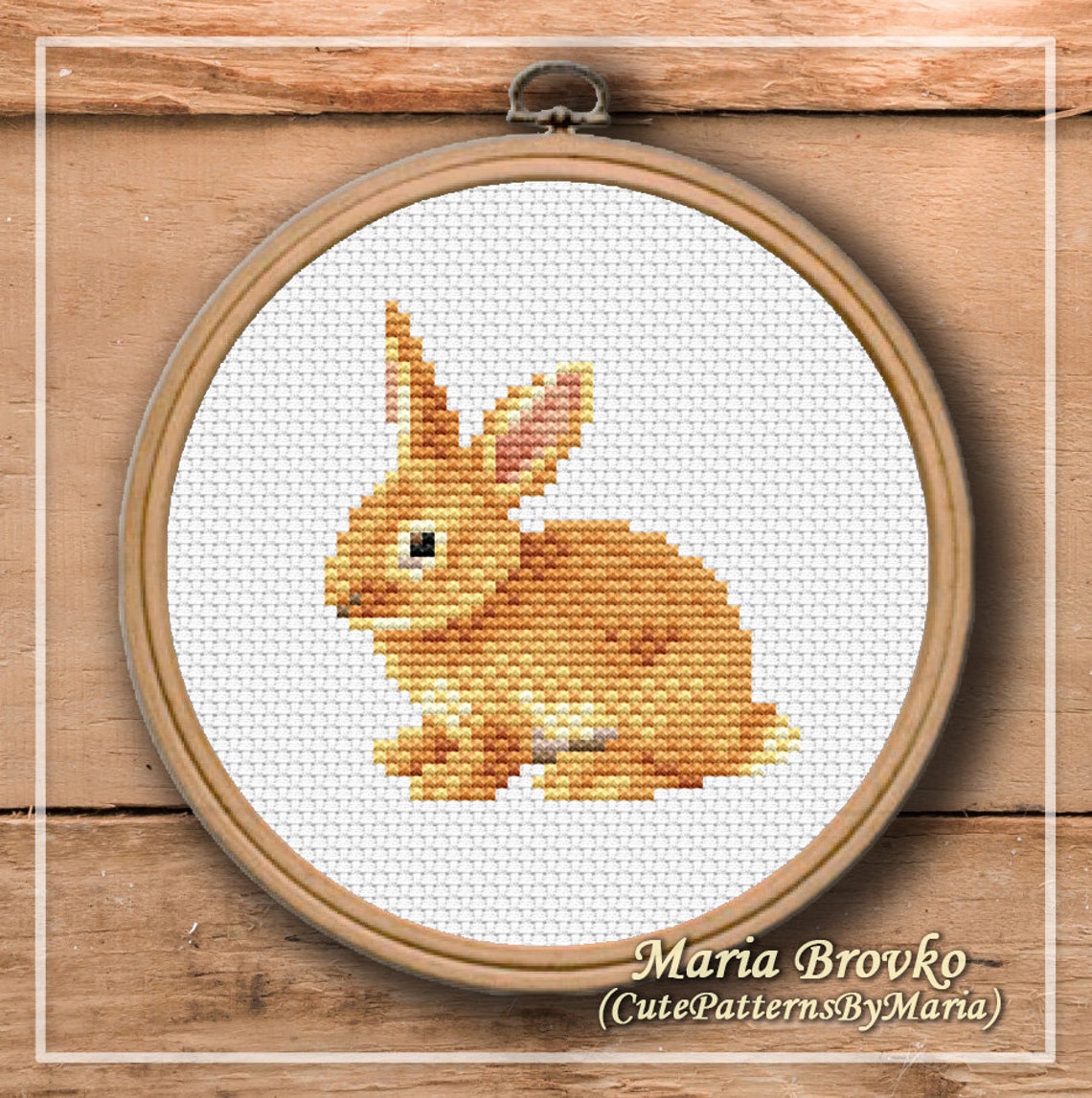 Cross Stitch Pattern Thrianta Rabbit DMC Chart Printable PDF - Etsy