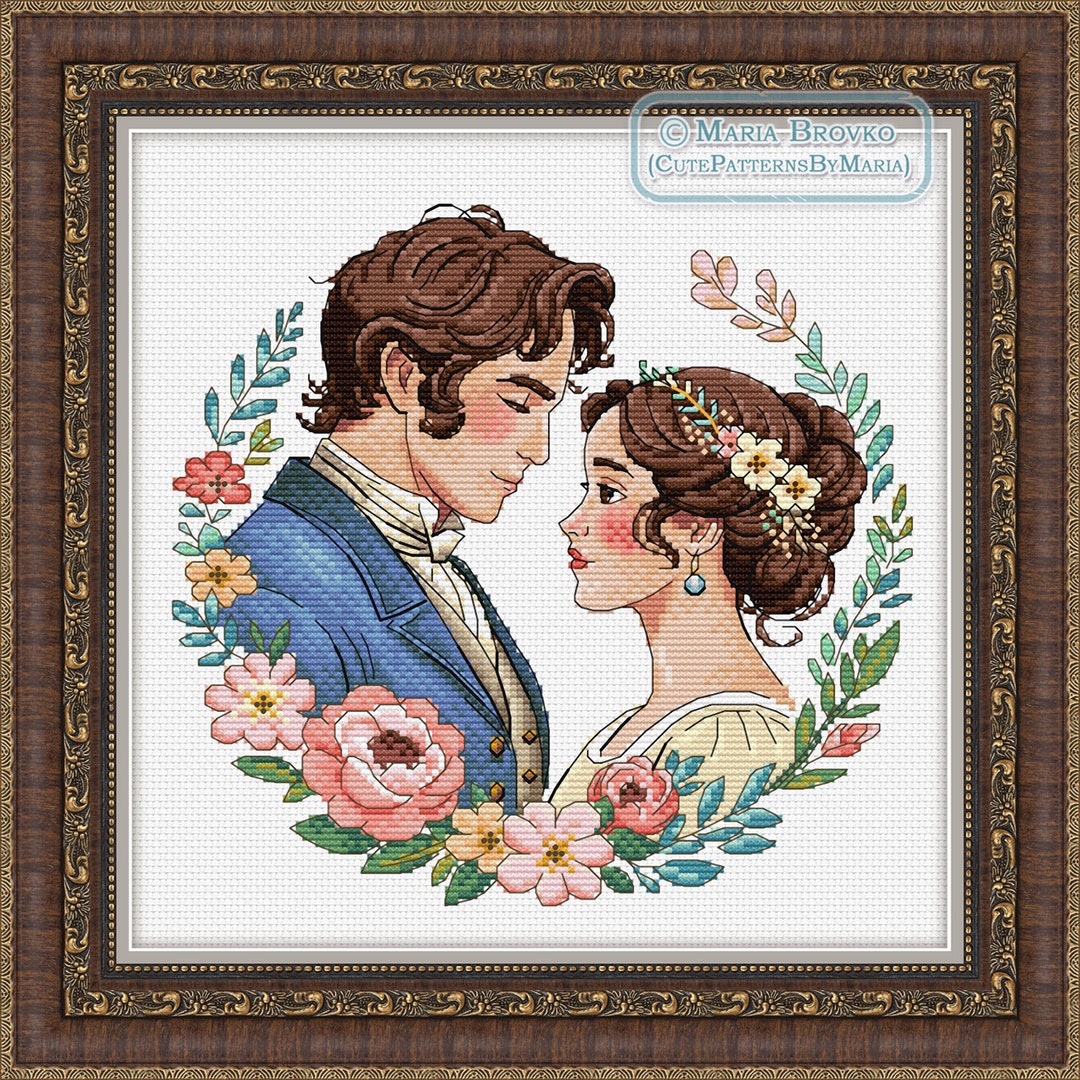Cross Stitch PDF Pattern Pride and Prejudice DMC Chart Printable ...