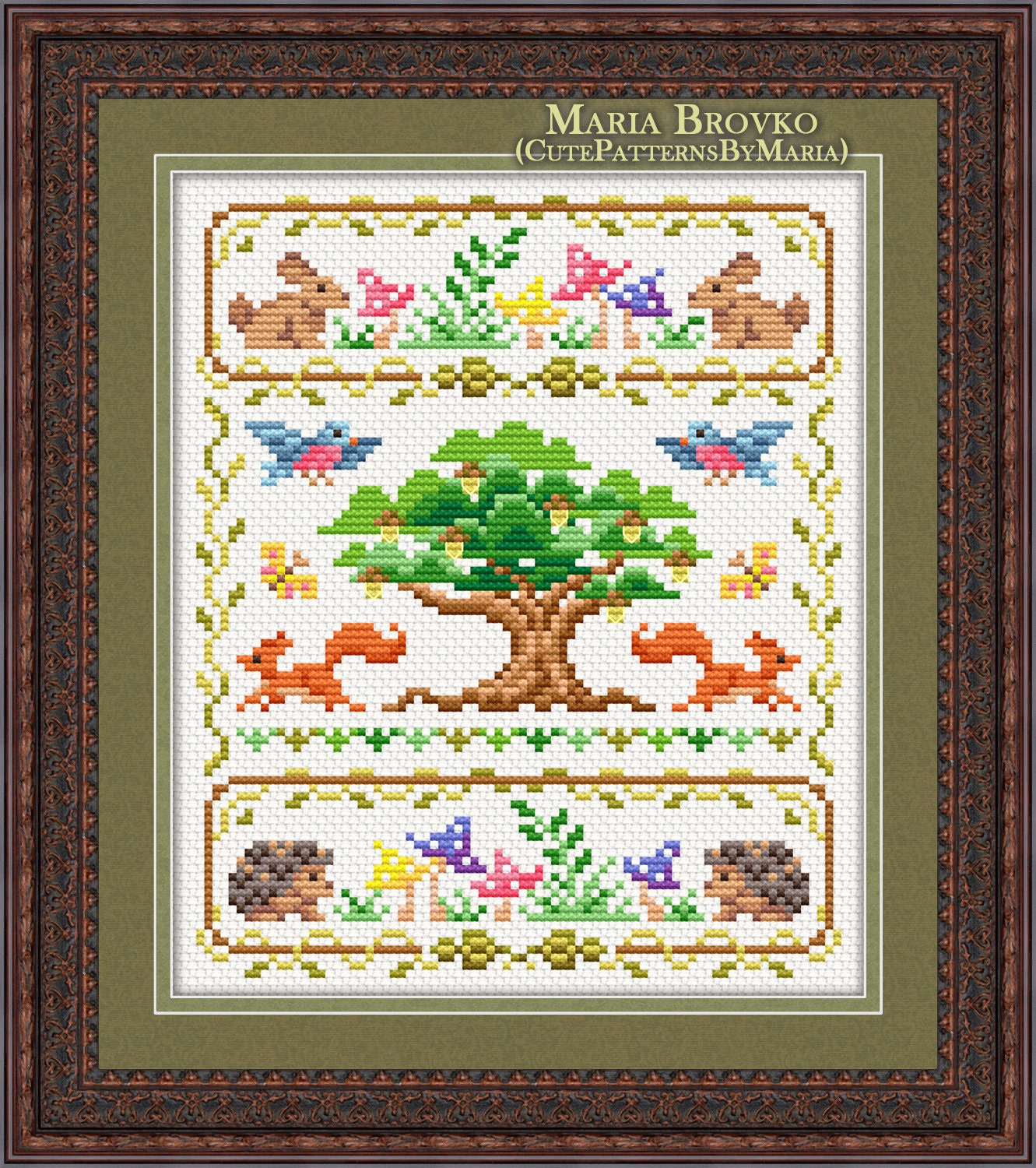 Cross Stitch Pattern Fairytale Forest DMC Chart Printable PDF - Etsy
