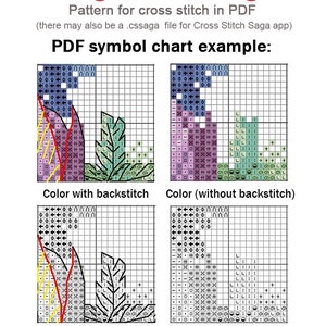 Cross Stitch Pattern Miniature Japan DMC Cross Stitch Chart Needlepoint ...