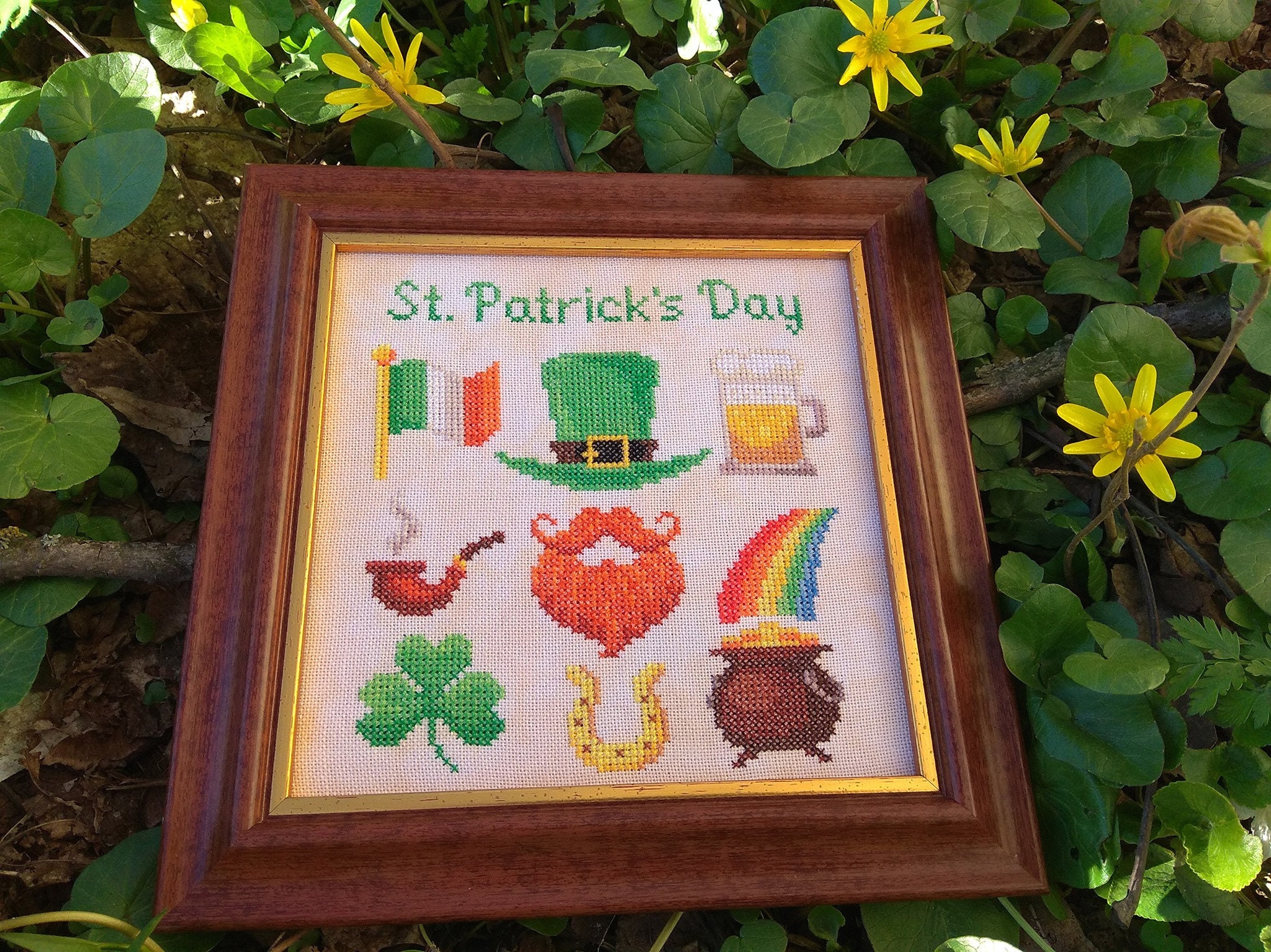 Cross Stitch Pattern Irish St. Patrick's Day DMC Chart Printable PDF ...
