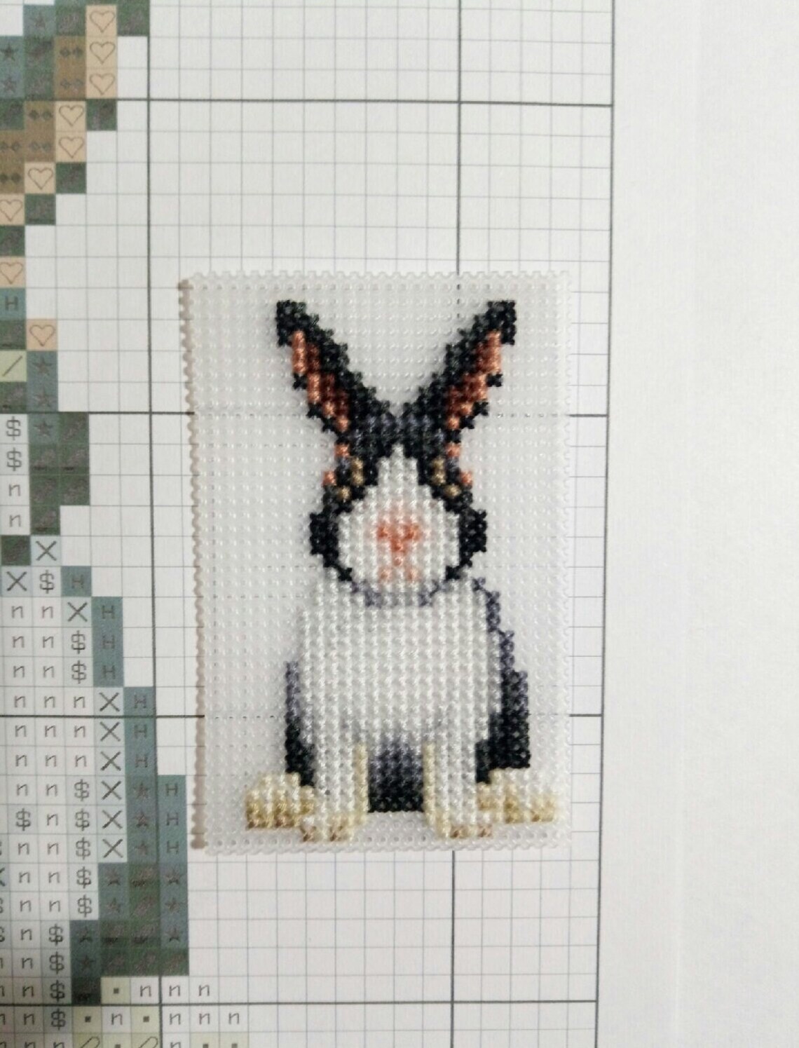 Cross Stitch Pattern dutch Rabbit DMC Chart - Etsy