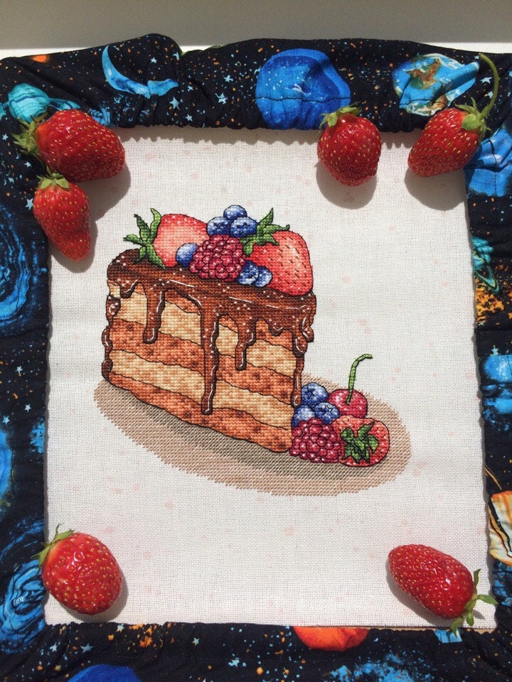 Cross Stitch Pattern a Piece of Cake DMC Chart - Etsy