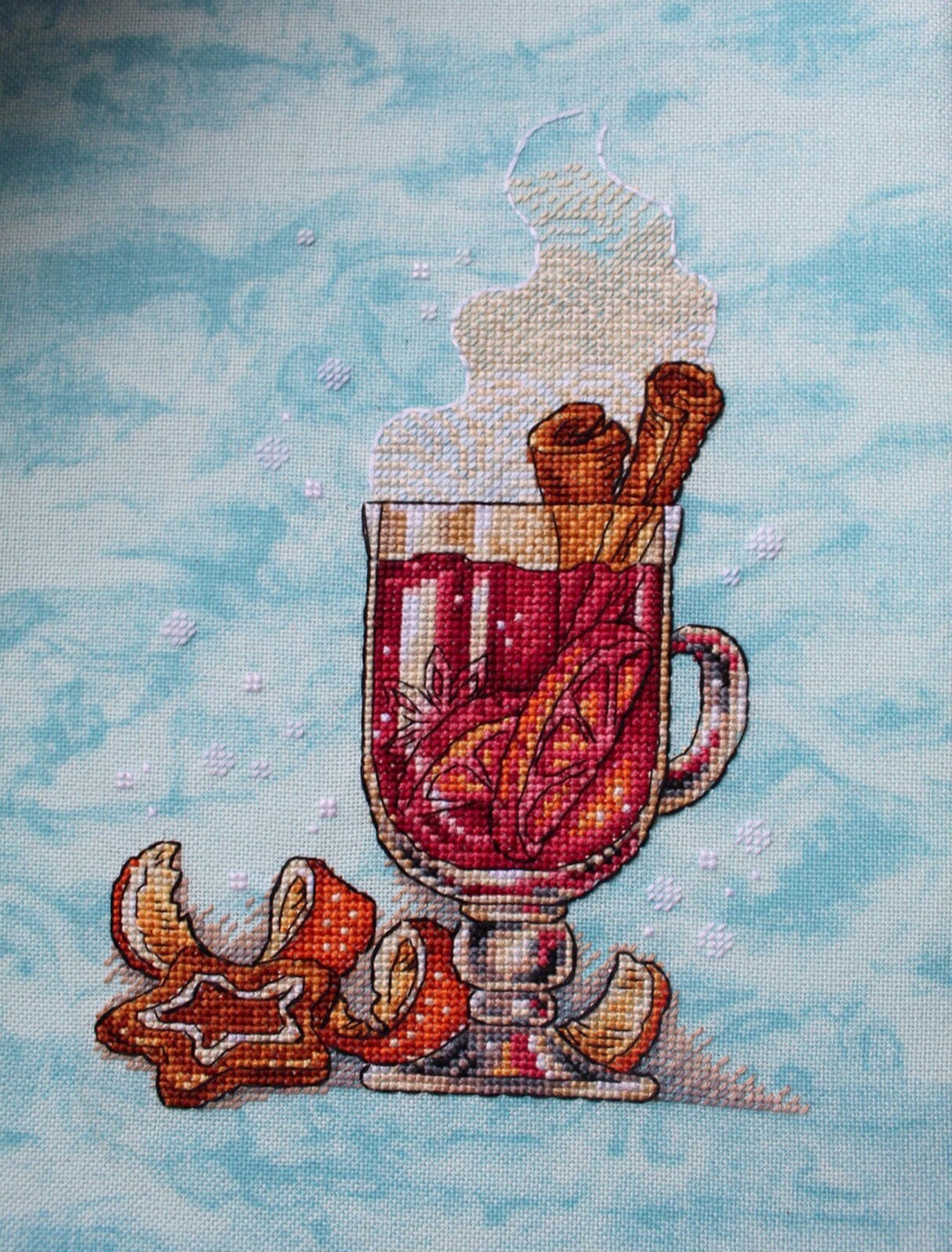 Cross Stitch Pattern Taste of Winter Holidays DMC Chart | Etsy