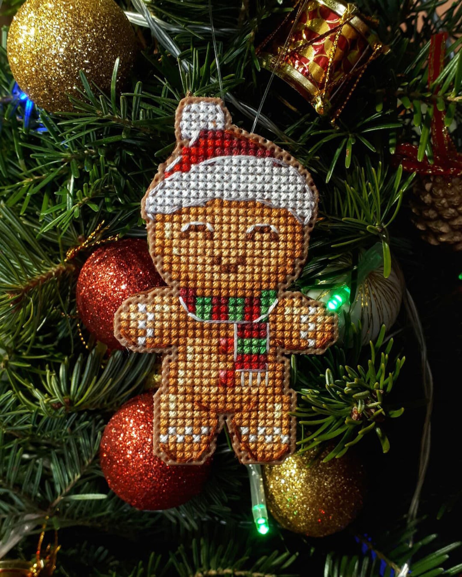 Cross Stitch Pattern gingerbread Man Number 1 DMC - Etsy